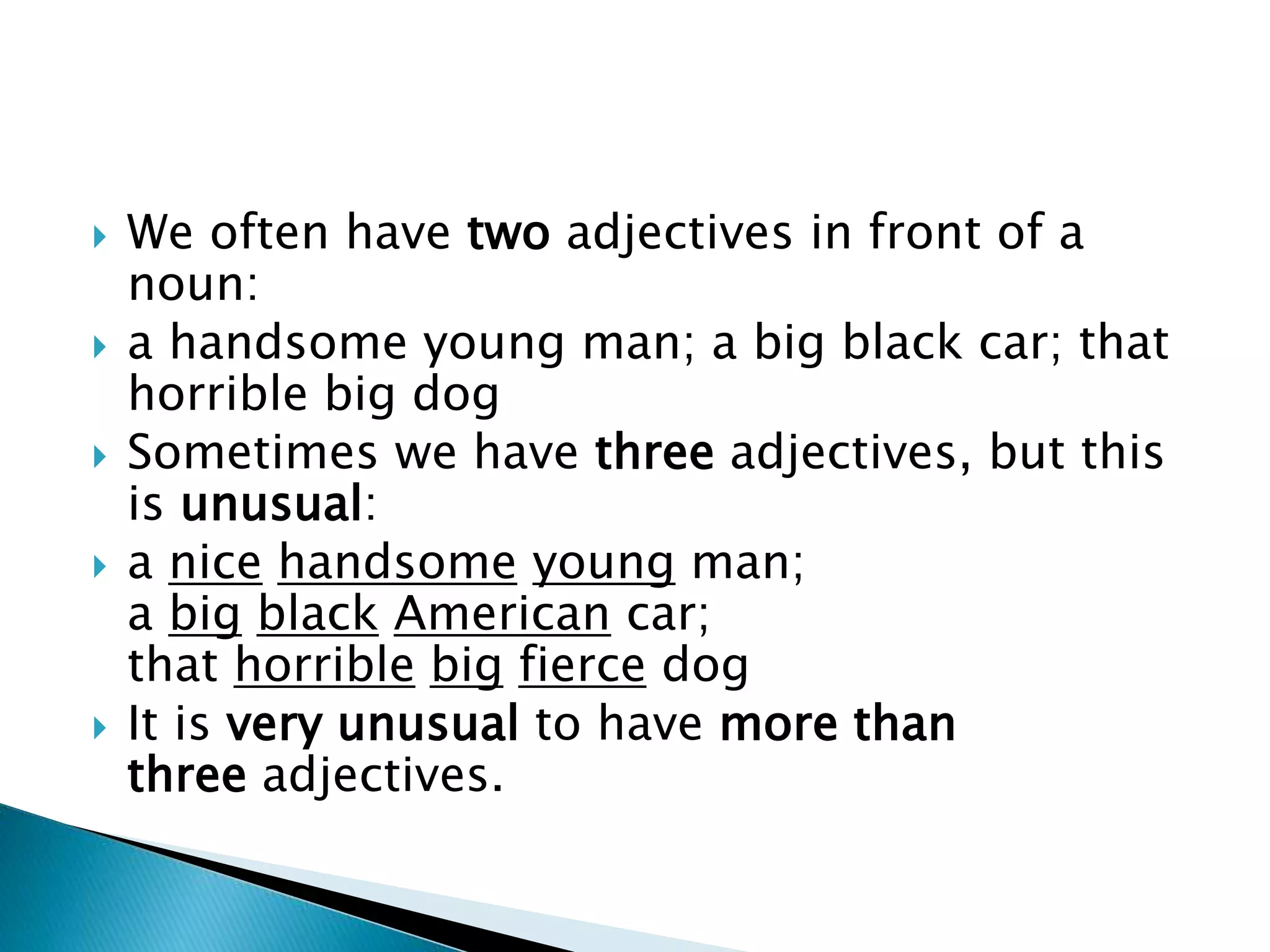 Abjective order | PPT