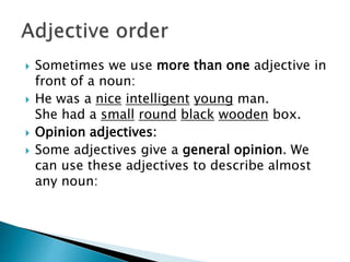 Abjective order | PPT