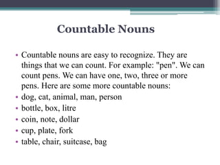 countable / uncontable | PPTX