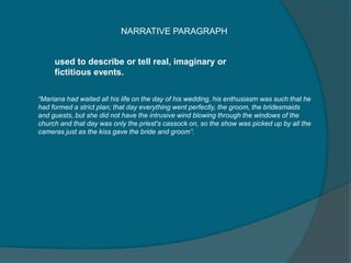 TYPES OF PARAGRAHPS | PPT
