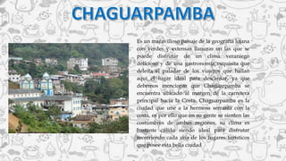 Gastronomia de saraguro y chaguarpamba | PPTX