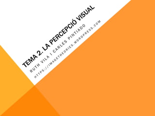 TEMA 2. LA PERCEPCIÓ VISUAL | PDF