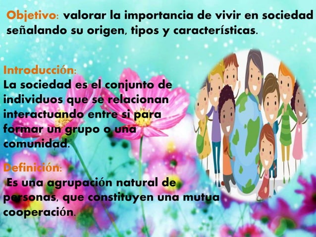 La sociedad humana, evolución y desarrollo. | PPTX