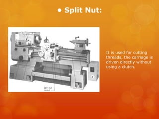 Parts of the lathe machine | PPTX