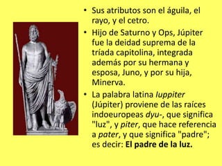 Dios Júpiter en la actualidad. | PPTX