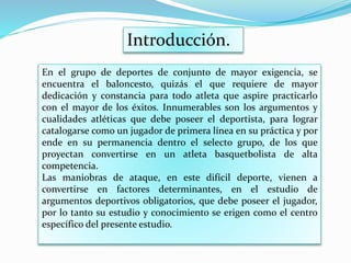 Maniobras de ataque en el baloncesto | PPTX
