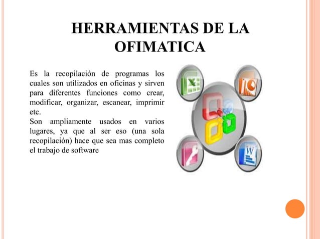 Ofimatica Y Sus aplicaciones | PPT