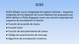 criptografia de curva elipticas | PPTX