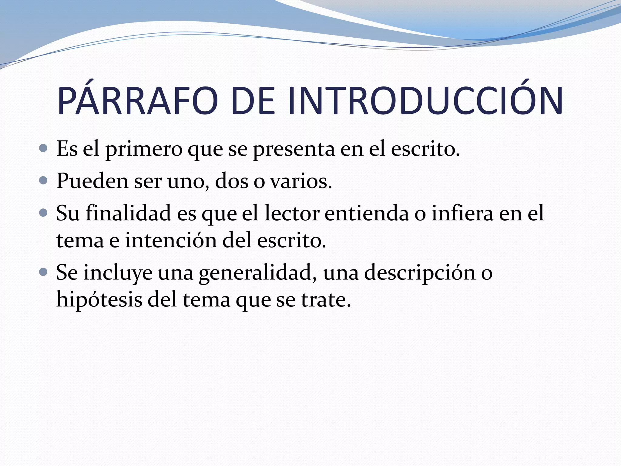 Estructura y características de un texto. Los tipos de párrafos | PPT