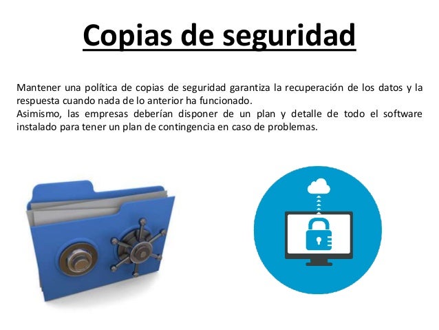 copias de seguridad y respaldo