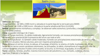 Las ocho regiones naturales del Perú | PPTX