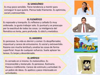 PERSONALIDAD, TEMPERAMENTO Y CARACTER | PPTX