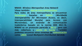 REDES INALAMBRICAS | PPTX