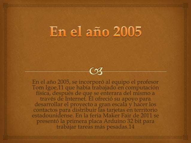 Historia Del Arduino Resumido Ppt 0474