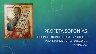 Sofonías El Profeta