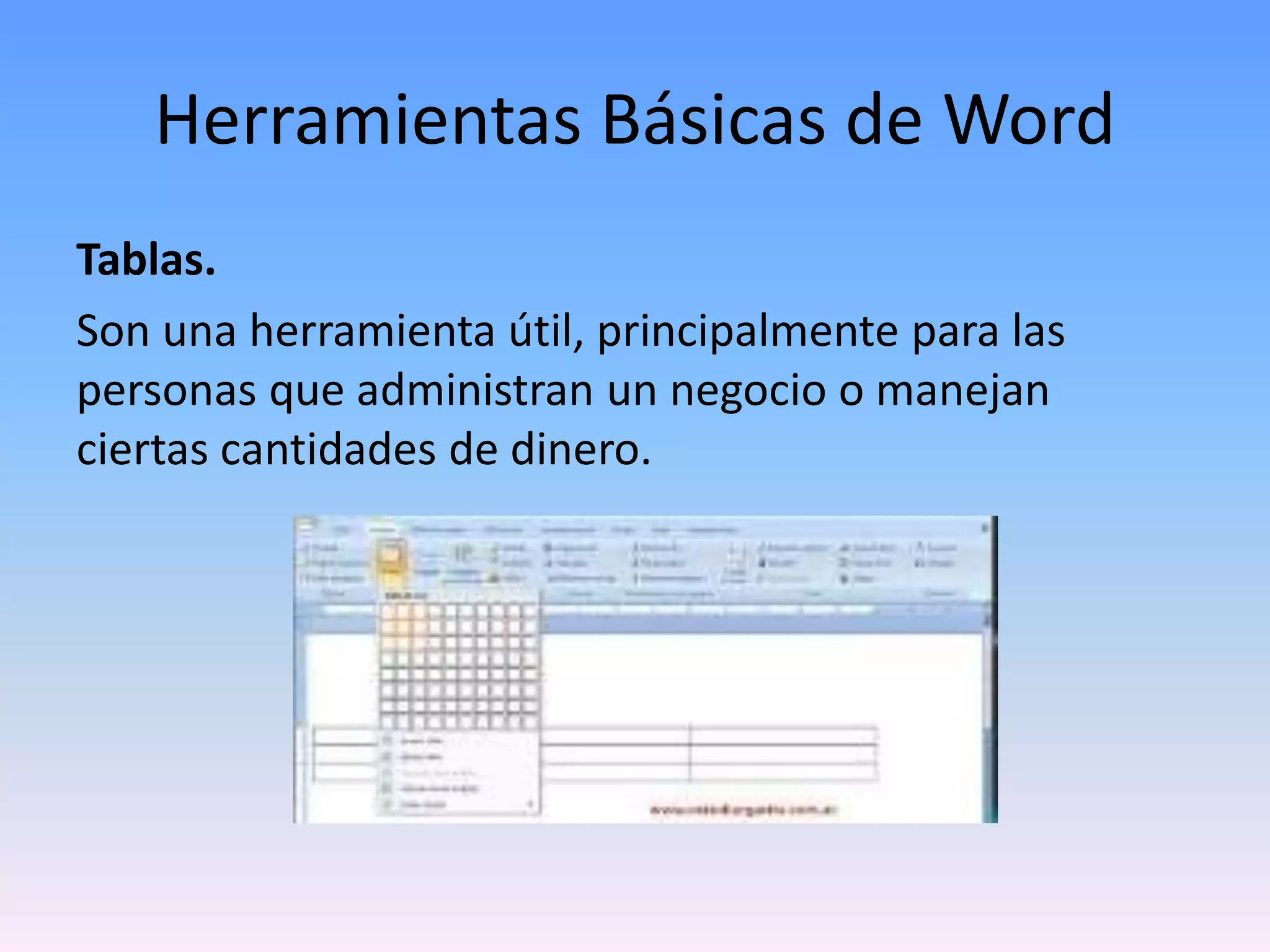 Herramientas Básicas de Word | PPT