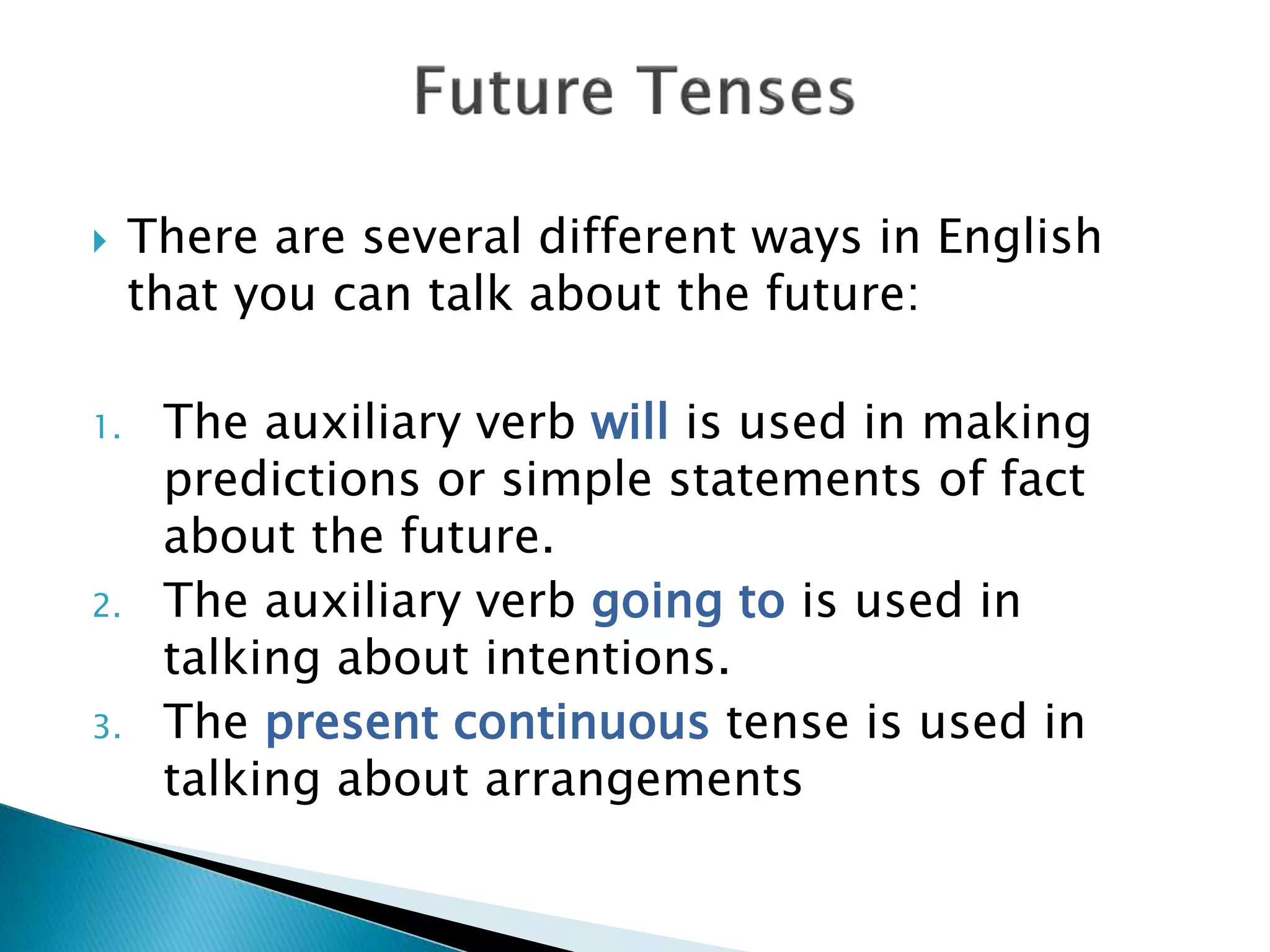 phrasal verbs, modal verbs, Future tenses, and tags questions | PPTX