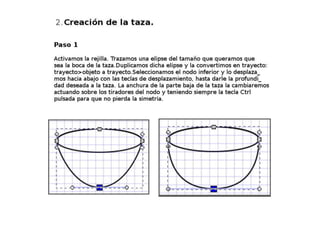 Taza de café con su plato, en Inkscape | PPTX