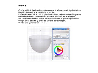 Taza de café con su plato, en Inkscape | PPTX