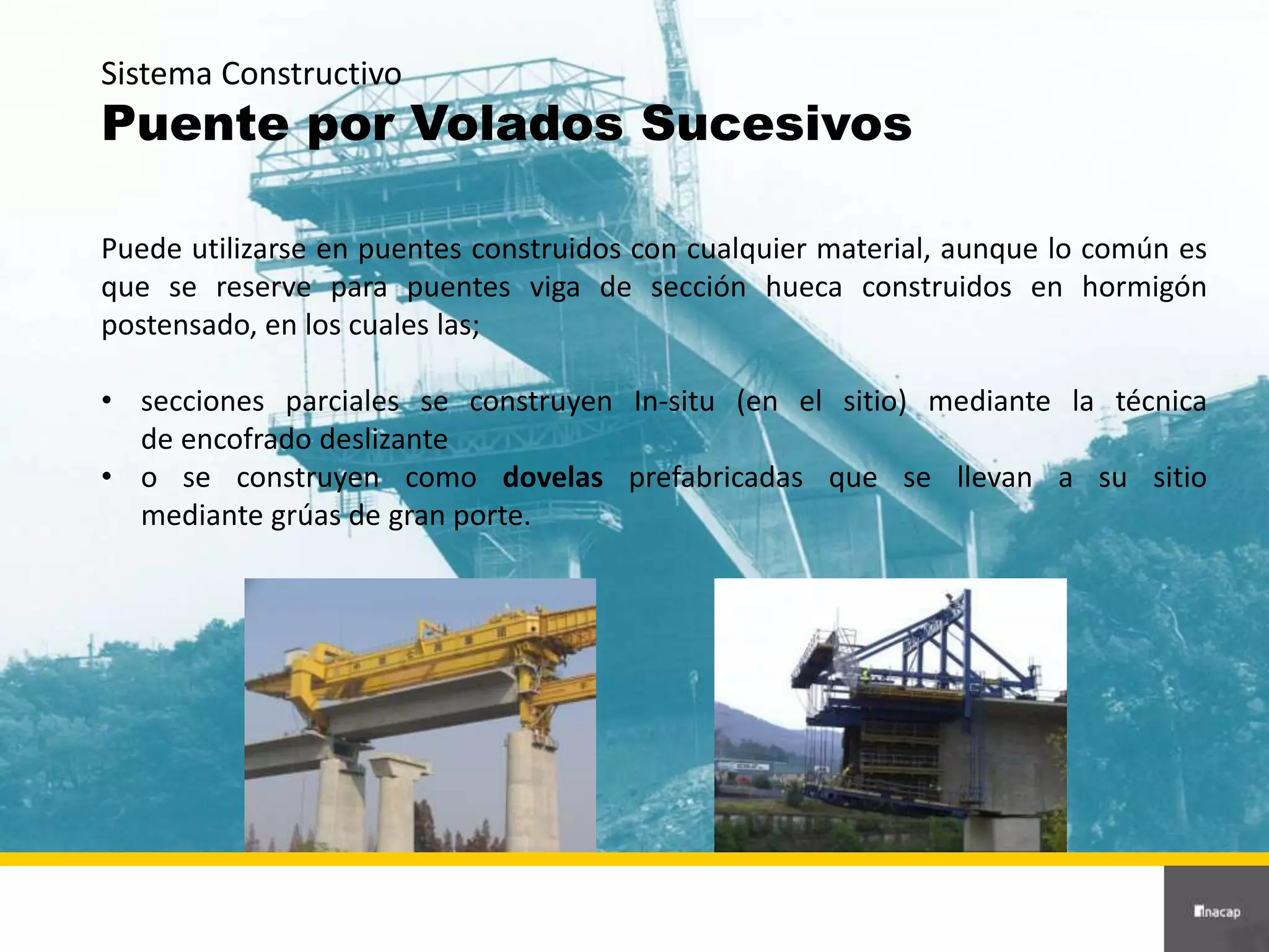 Puentes Dovelas Sucesivas y Prefabricadas | PPT