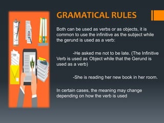 GERUND AND INFINITIVE VERB | PPTX