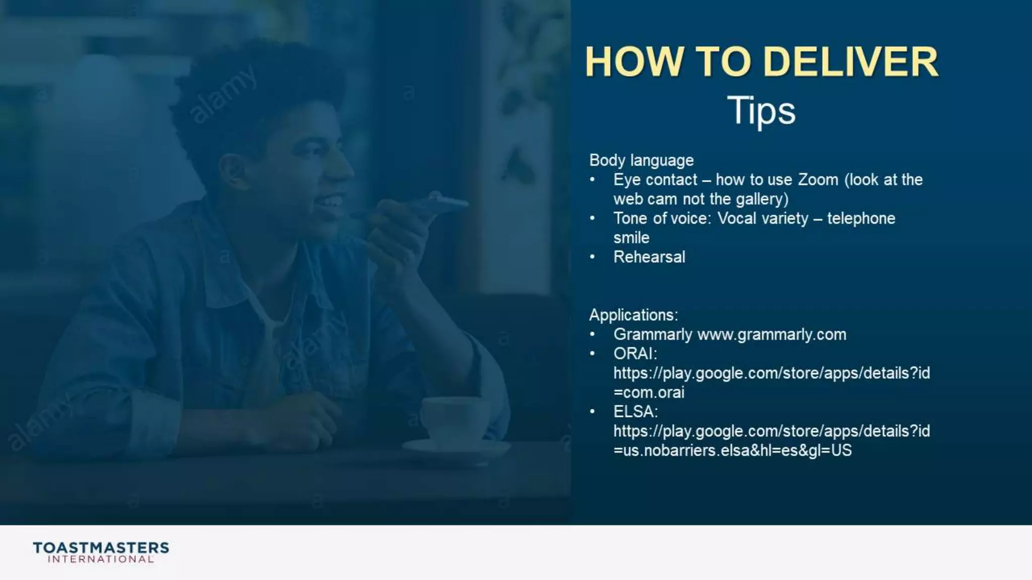 My first steps in Toastmasters | PPTX