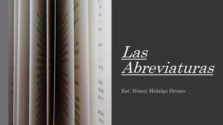 las abreviaturas | PPTX