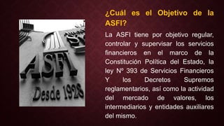 Diapositiva ASFI presentación y aclaración | PPTX