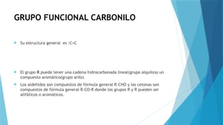 ALDEHIDOS Y CETONAS EN LA QUIMICA ORGANICA | PPTX