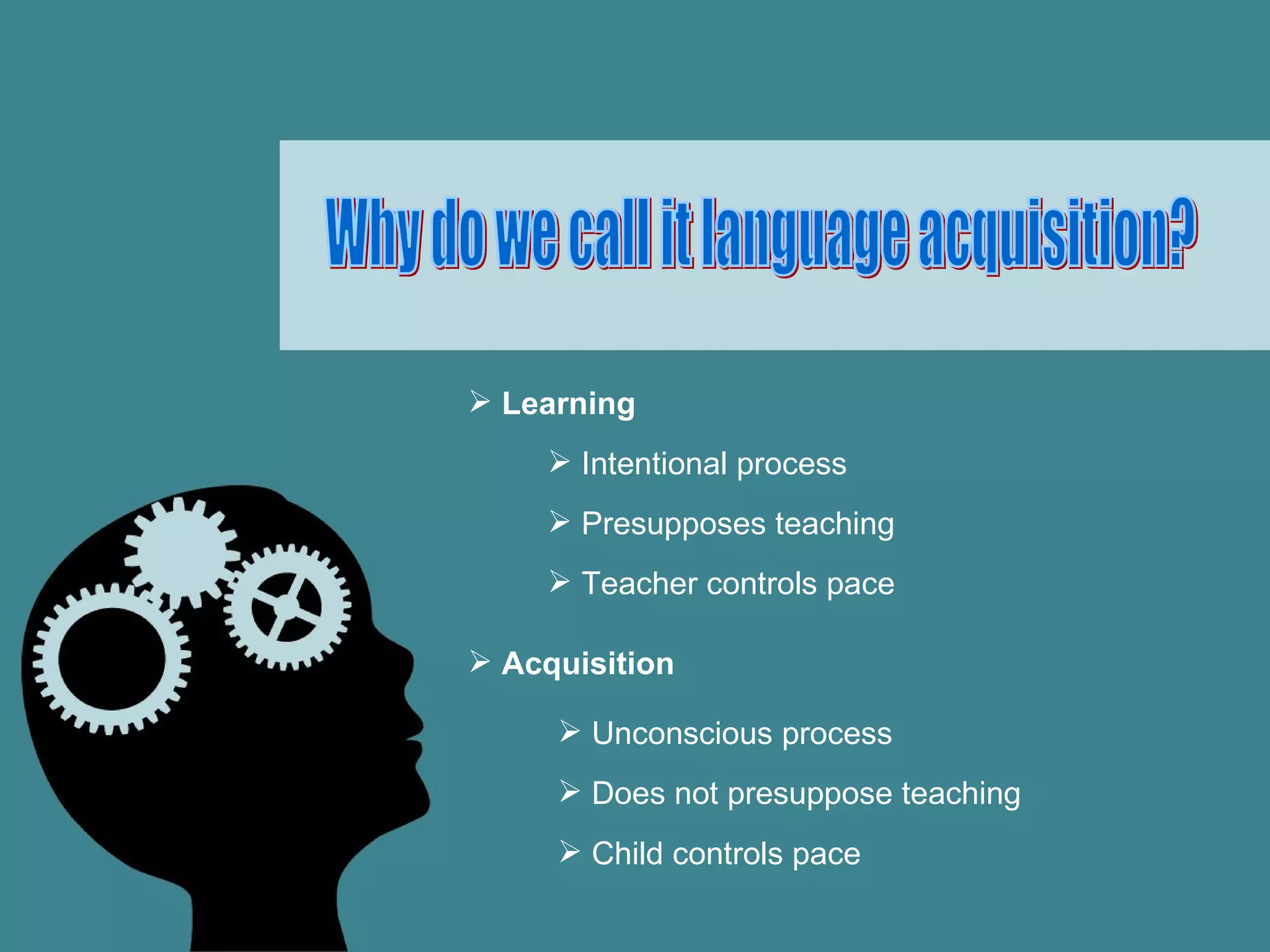 Stages of Acquisition of first Language | PPT