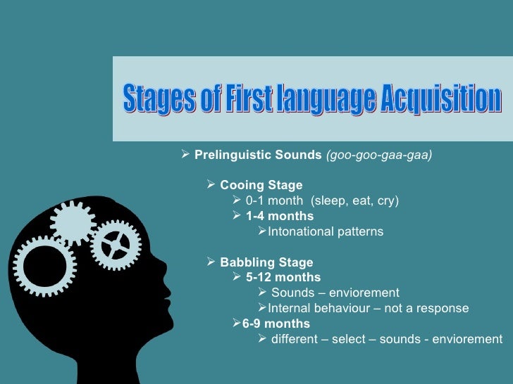 Stages of Acquisition of first Language