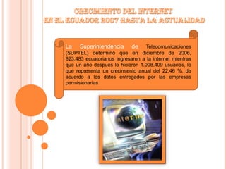 crecimiento del internet | PPTX