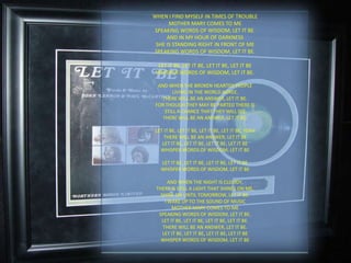 Let it be - The Beatles | PPT