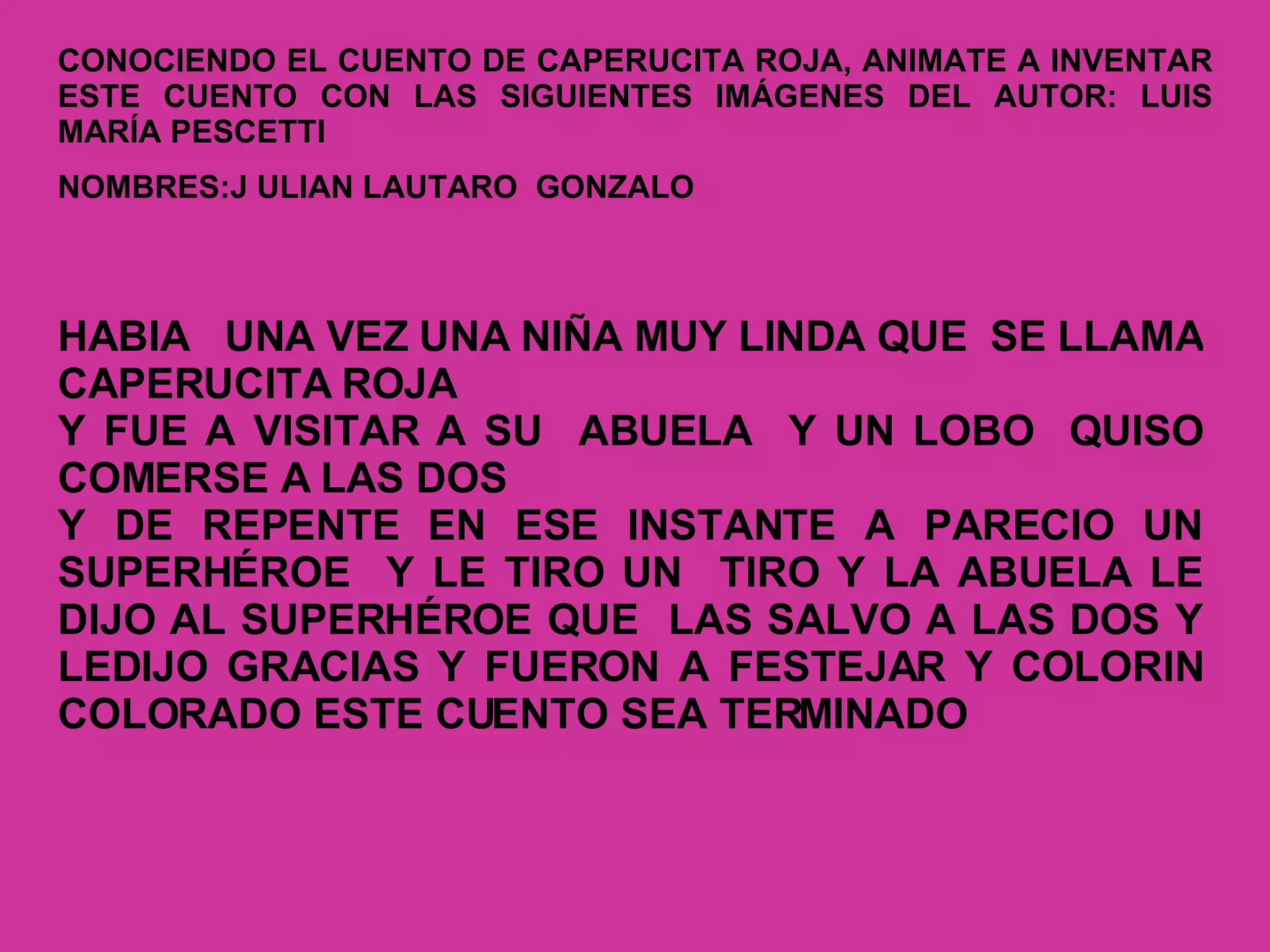 Caperucita Roja | PPT