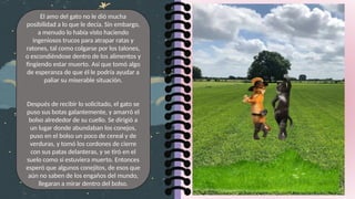 Presentación del gato con botas historia contada en diapositivas | PPTX