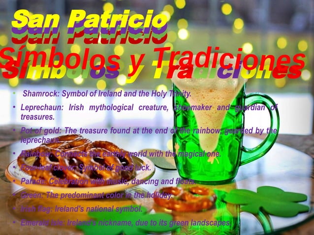 feliz dia de san patricio celebrarlo como actividad | PPT