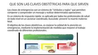 Presentación CLAVES OBTETRICAS GUIAS PRACTICAS | PPTX