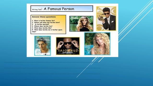 Describing famous people | PPTX