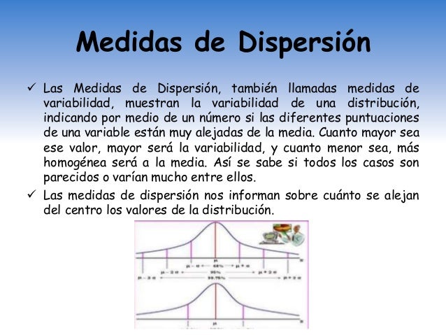 medidas de dispersión