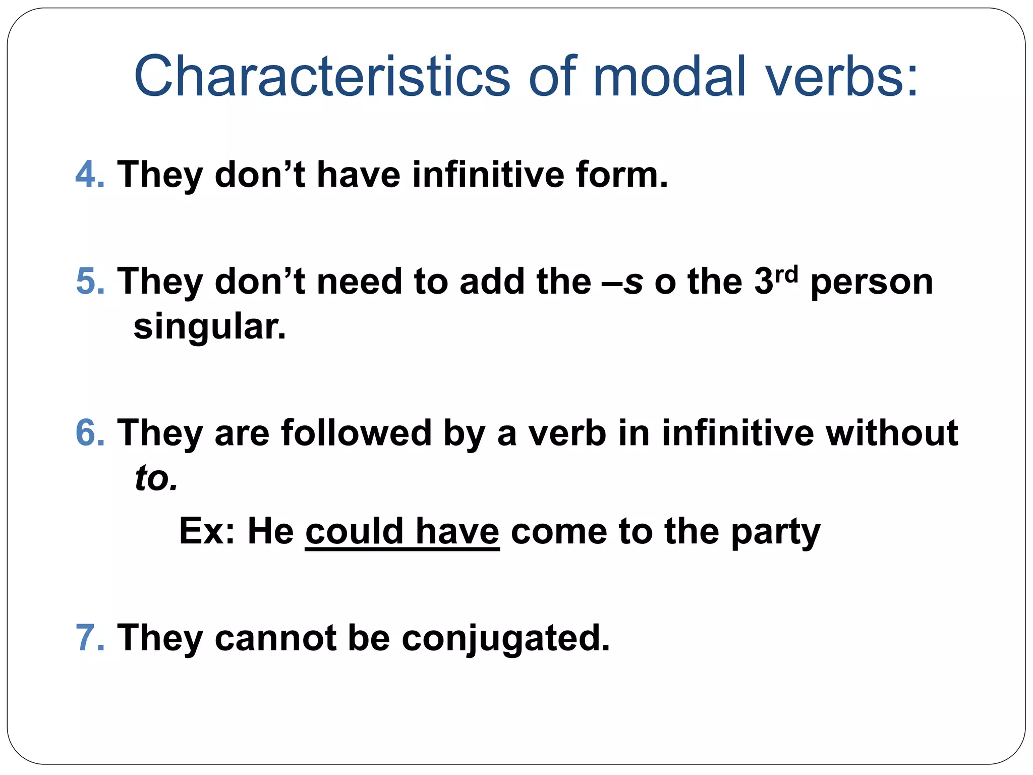 ISE I (B1). Modal verbsSummary of modal verbs | PPTX