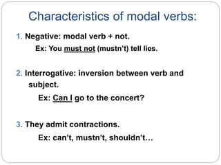 ISE I (B1). Modal verbsSummary of modal verbs | PPTX