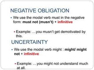 ISE I (B1). Modal verbsSummary of modal verbs | PPTX