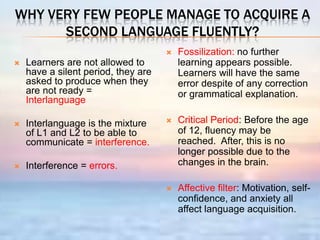 L1 and L2 acquisition | PPTX