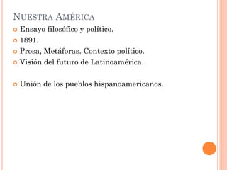 Nuestra America- Jose Marti | PPTX