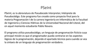 Programación en PSeInt | PDF