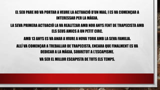 El gran Houdini | PPT