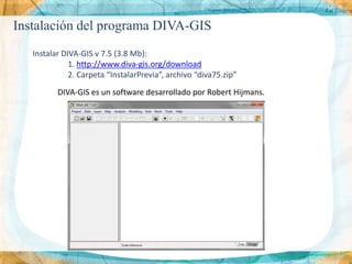 Presentación4 Nivelación DIVA-GIS | PPTX