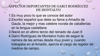 AMADIS DE GAULA | PPTX