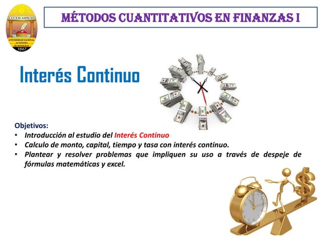 Presentación 7 tasa de interés continuo | PPT