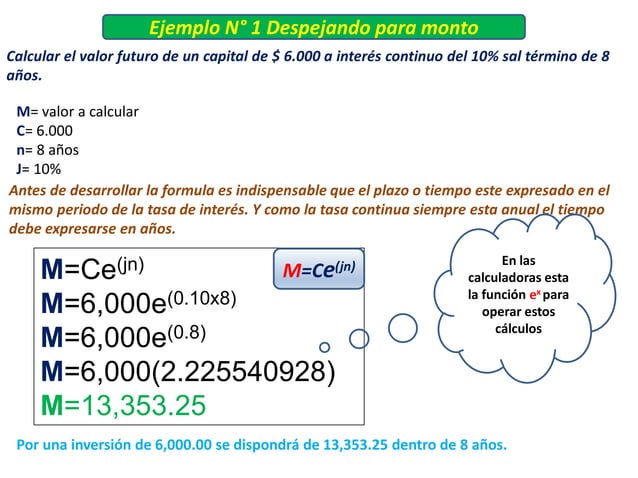 Presentación 7 tasa de interés continuo | PPT